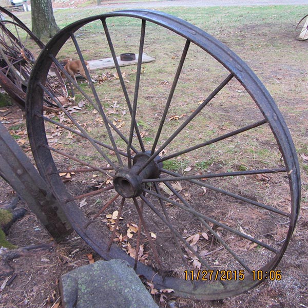 Antique Iron Wheel Set #1