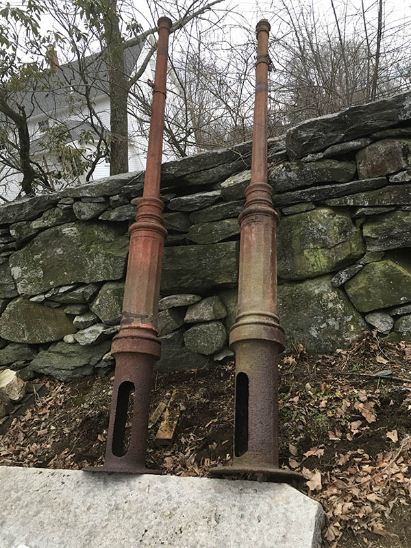 Antique Hardware: Circa 1940 Cast Iron Sign Pole Base