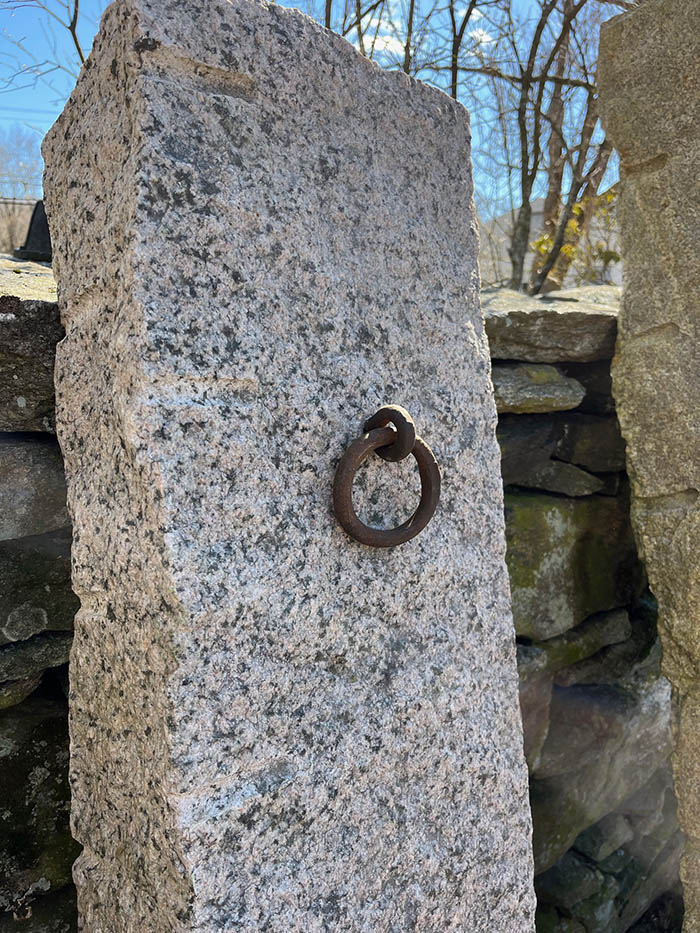 19th Century Granite Hitching Post