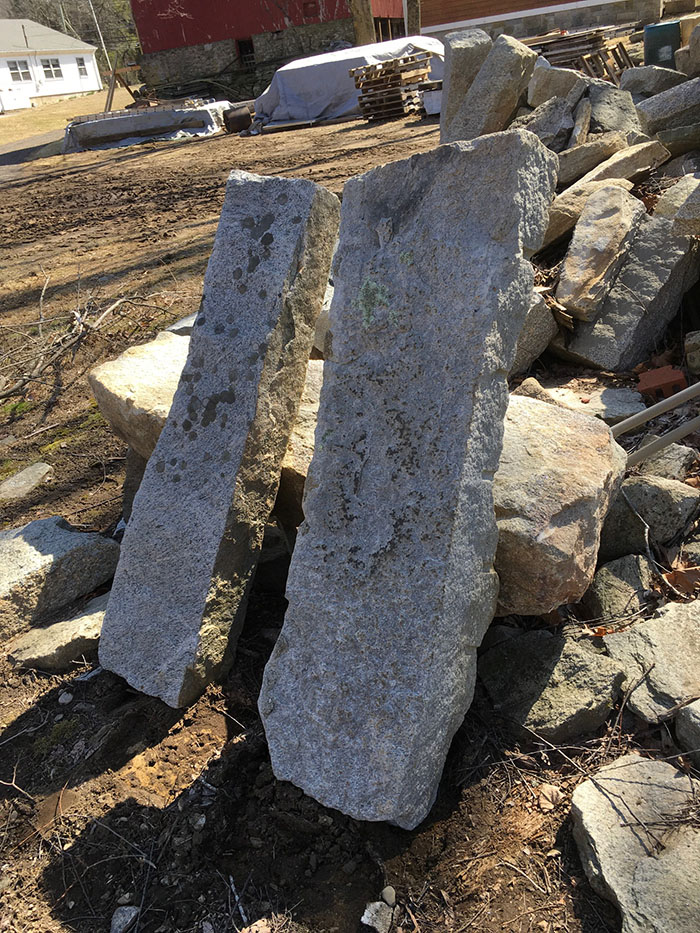 Vintage Granite Post Stock/Wall Ends