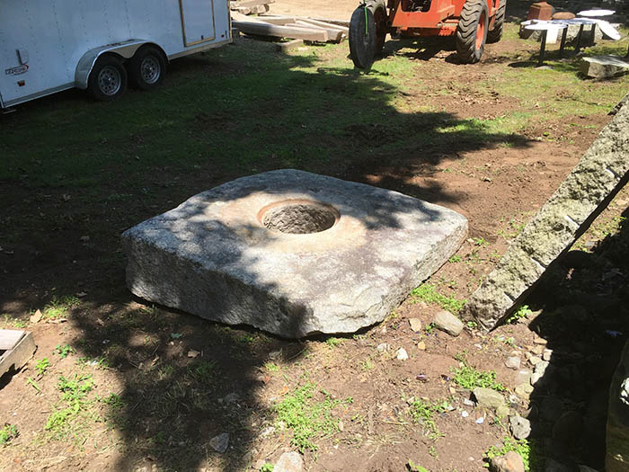 Vintage Granite Wellstone with Hand Pump